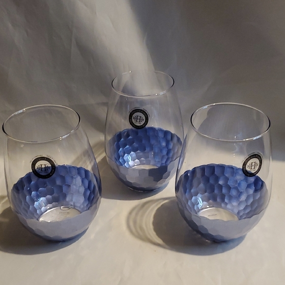 Fitz and Floyd | Dining | Set Of 3 Daphne Fitz And Floyd Blue Honeycomb ...
